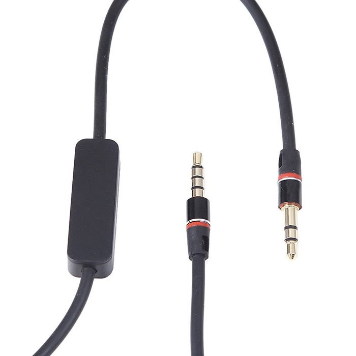 MaxLLTo™ BLK 3.5mm 1/8" Audio Cable Lead Cord w MIC For Skullcandy Over ...