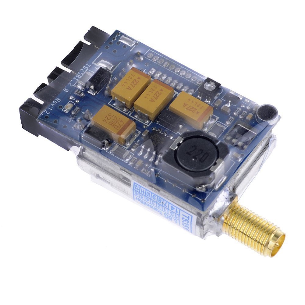 RioRand FPV 5.8GHz 200mW Video Audio 8 Channel Wireless Transmitter TX ...