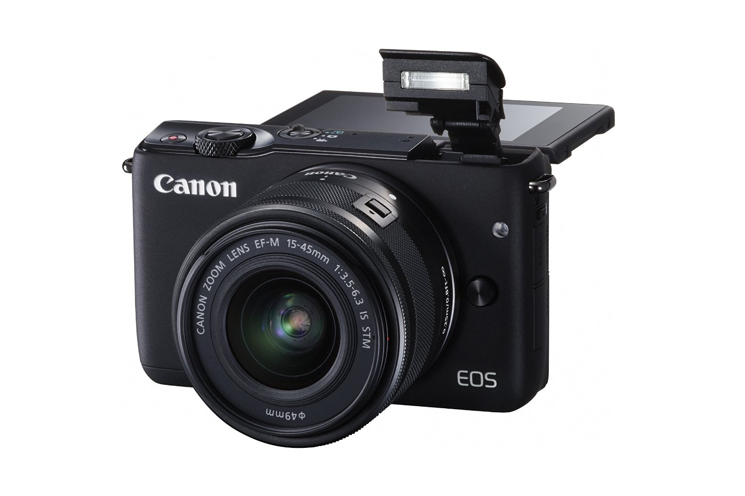 Canon EOS M10 with EF-M 15-45mm Image Stabilization STM Lens, 16GB ...