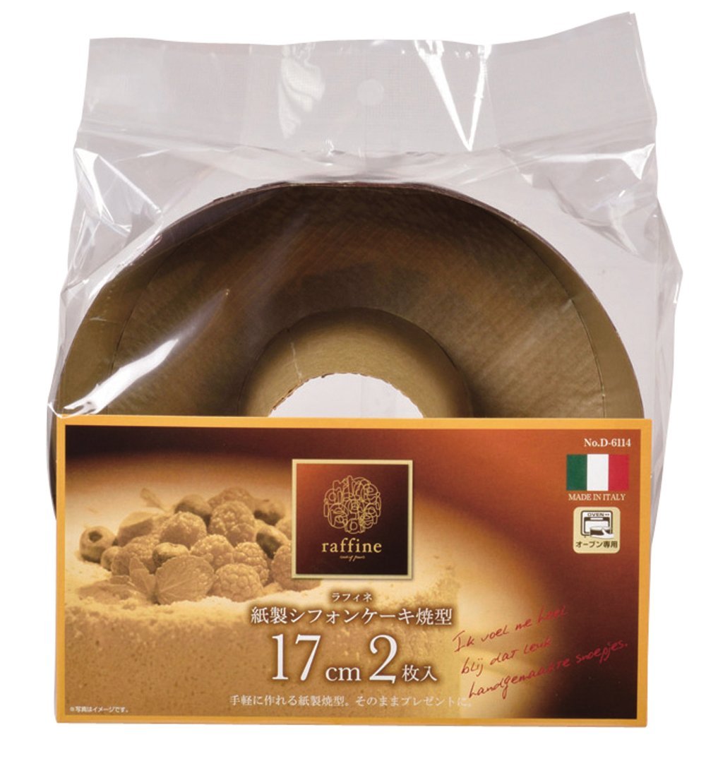 Parukinzoku Raffine Paper chiffon cake baked type 17cm 2 pieces D-6114 ...