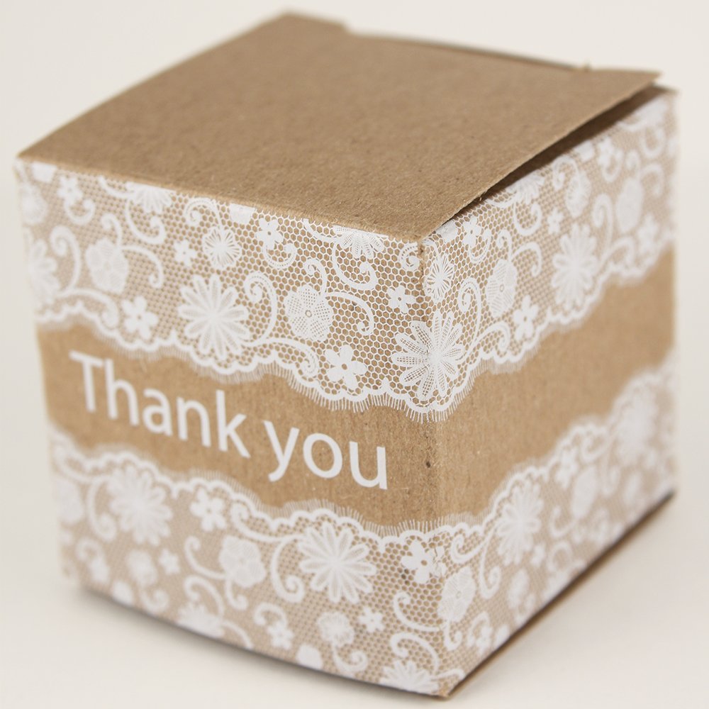 Made in USA - 2 Inch Cube Favor Box (2"x2"x2" 100 Boxes) Wedding Favor ...