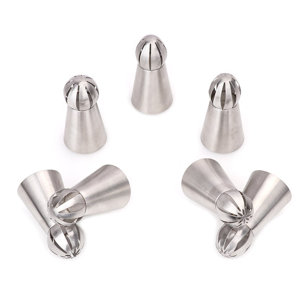 RD Lane 7pcs Icing Piping Tools Set Unique Sphere Ball Design Small ...