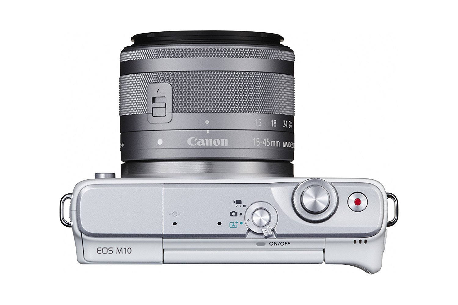 Canon EOS M10 with EF-M 15-45mm Image Stabilization STM Lens, 16GB ...
