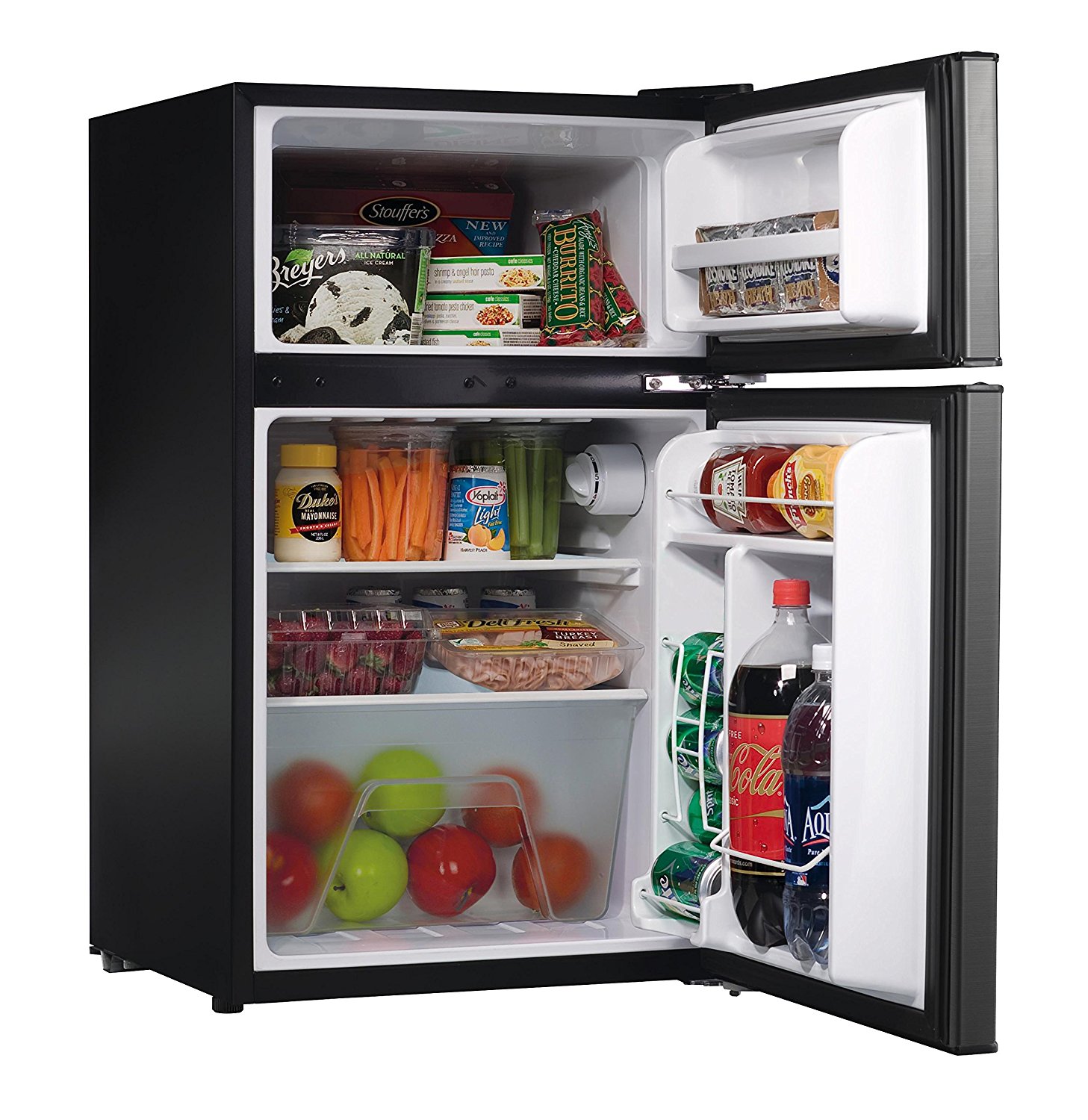 Amana AMA35S1 Compact Single Door Refrigerator, 3.5 cu. ft., Stainless ...