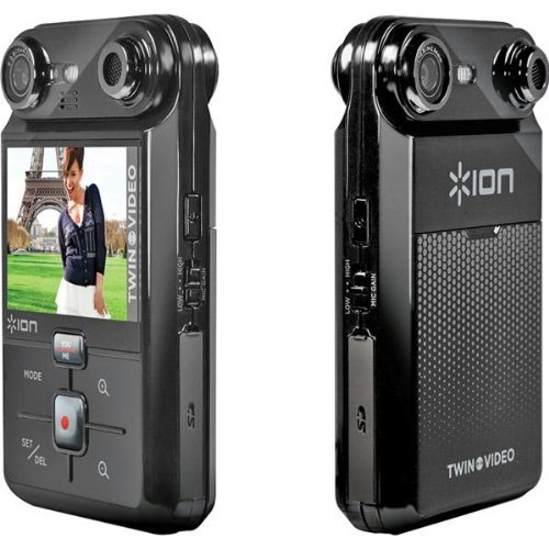 New Ion Twin Video Dual Lens Hand-Held Digital Camcorder Tripod ...