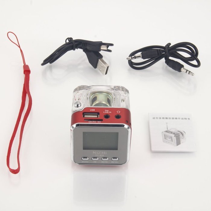 Getmore Portable Mini Multimedia Speaker LCD Mp3 Player Fm Radio for ...