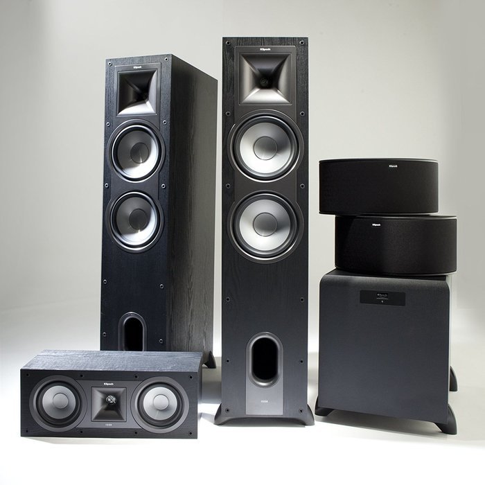 Klipsch KF-28 Icon Dual 8-Inch 2-Way Floorstanding Speaker (Black Ash ...