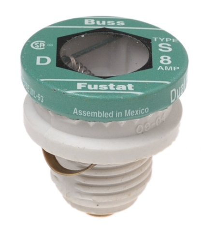 Bussmann BP/S-8 8 Amp Type S Time-Delay Dual-Element Plug Fuse ...