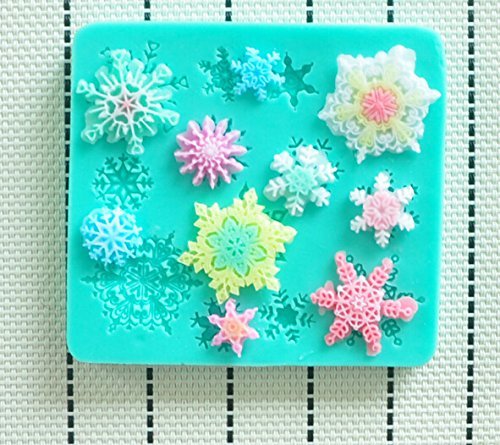 Anyana Snow Silicone Fondant Mold Cake Decorating Pastry Gum Pastry ...