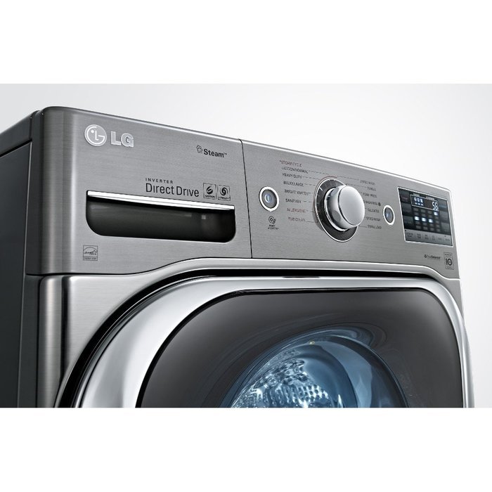 LG Titan Laundry Pair - MEGA CAPACITY - *Graphite Steel* Washer, GAS ...
