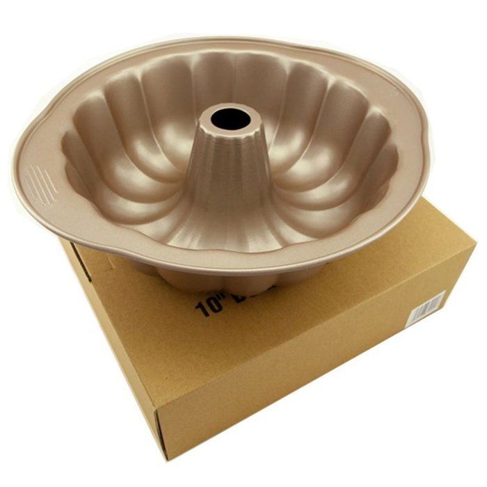 MyLifeUNIT Carbon Steel Bundt Cake Pan Nonstick Bundt Pan With Handles