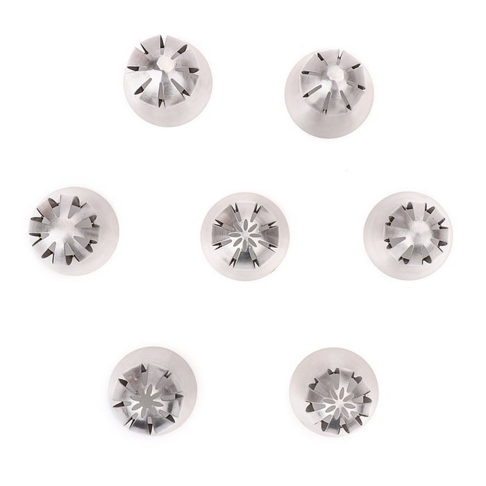 RD Lane 7pcs Icing Piping Tools Set Unique Sphere Ball Design Small ...