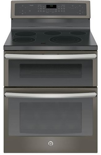 GE PS950EFES Profile 30" Slate Electric Slide-In Smoothtop Double Oven ...