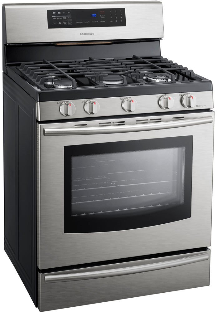 Samsung FX710BGS 30" Stainless Steel Gas Sealed Burner Range ...