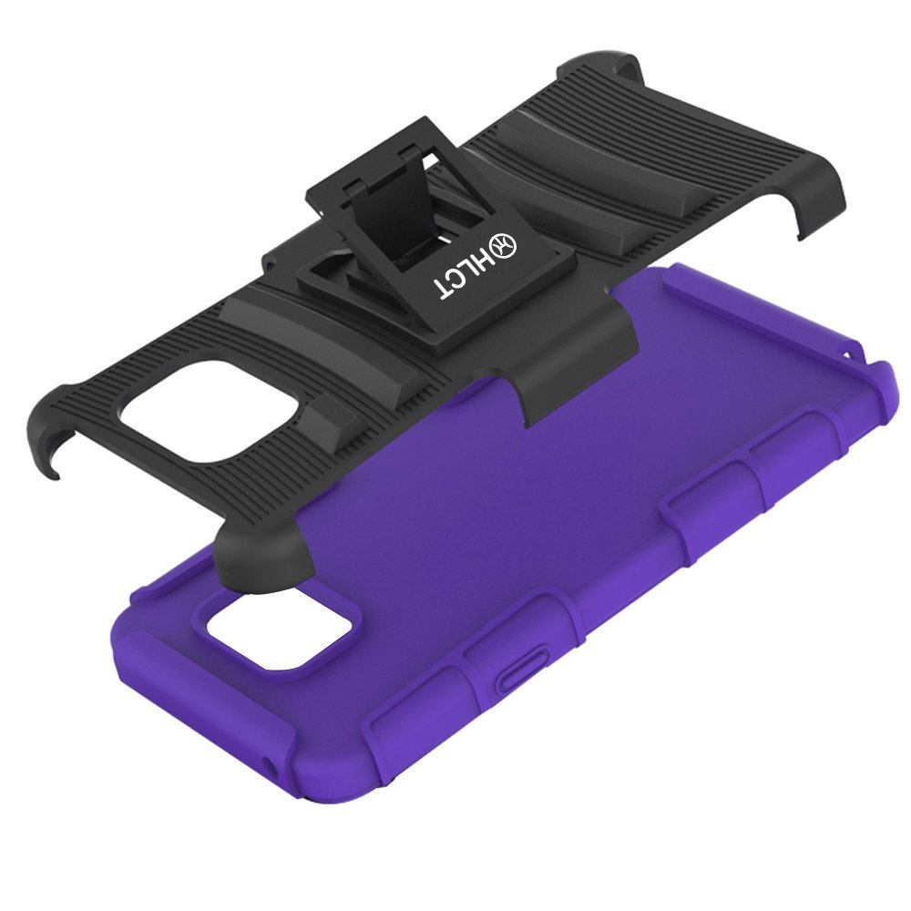 Galaxy Note 5 Case, HLCT Rugged Shock Proof Dual-Layer Case with Built ...