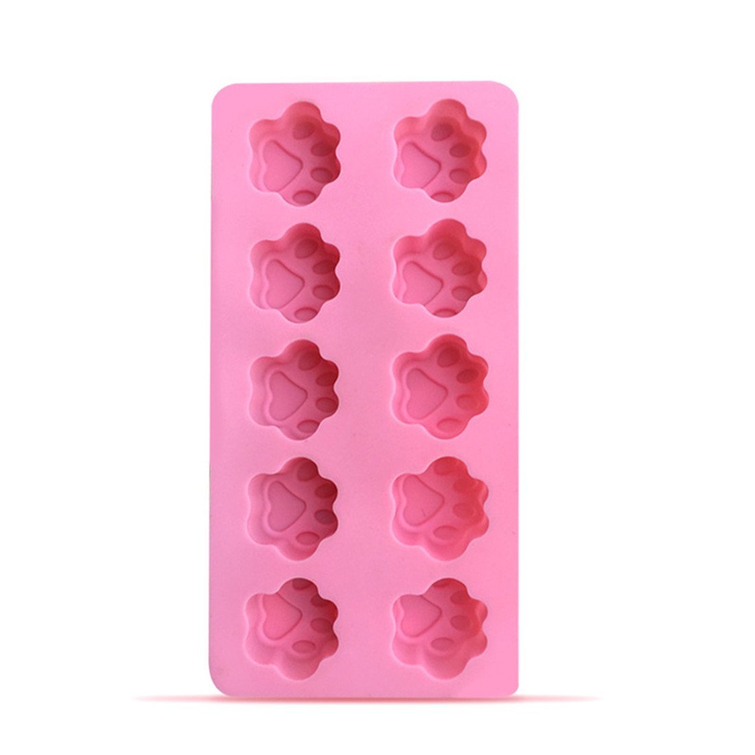 Cherryard 10-Cavity Cat Paw Silicone Molds for Making Cake, Candy ...