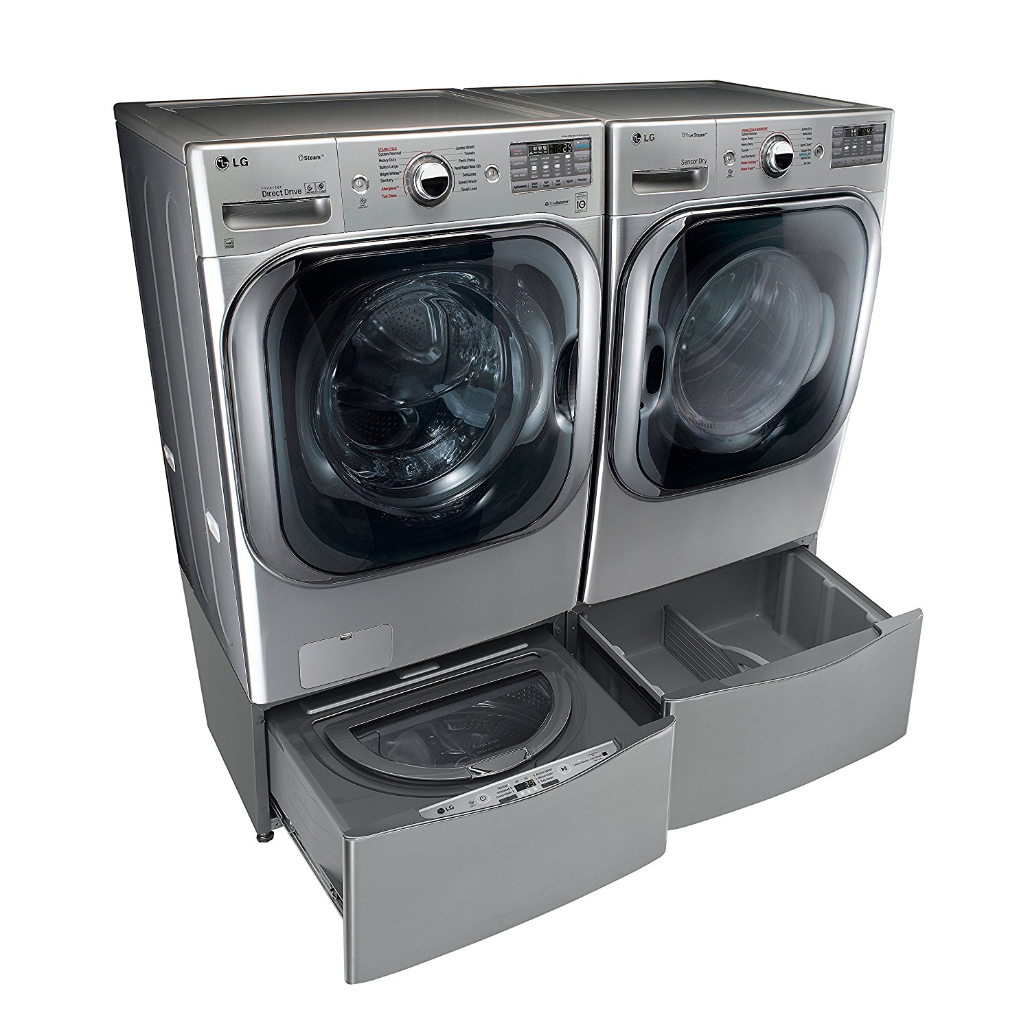 LG "Titan"- 29-INCH Graphite 5.2 Cu Ft Front Load Steam Washer and 9.0 ...