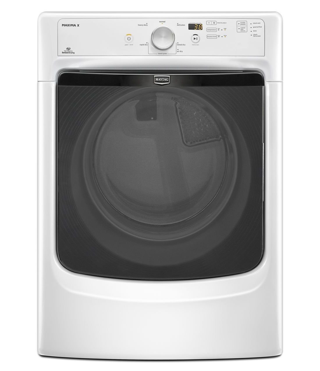 Maytag MED3000BW: Maxima X HE Dryer with Advanced Moisture Sensing N2 ...
