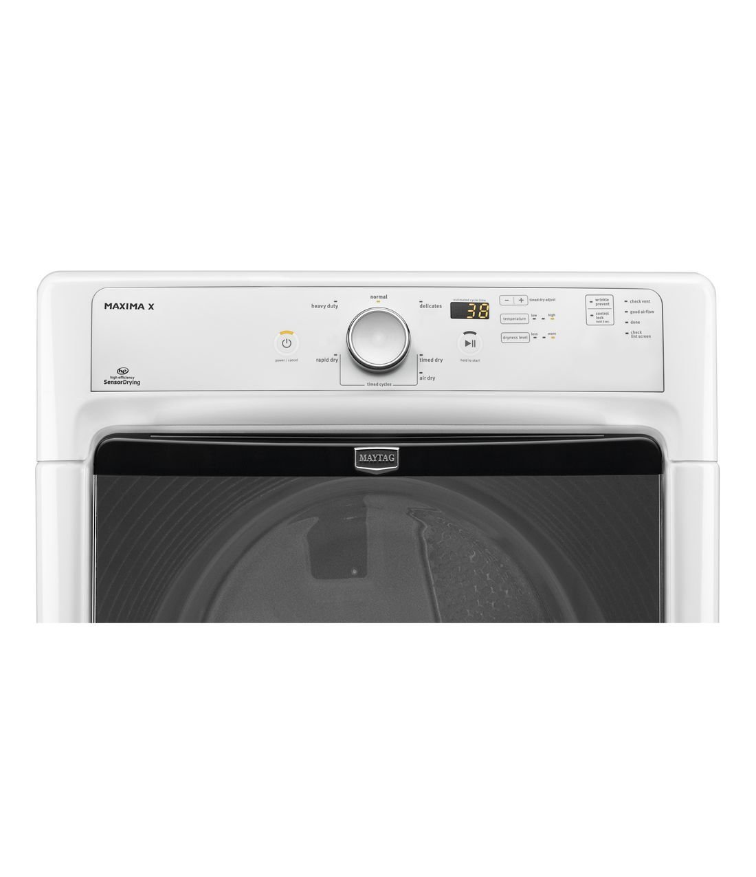 Maytag MED3000BW: Maxima X HE Dryer with Advanced Moisture Sensing N5 ...