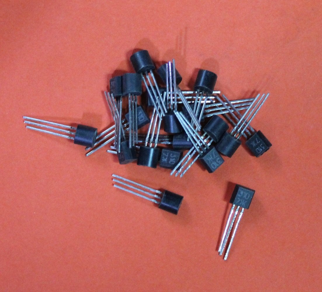 Transistors KT3107J analogue 2N4126, BC309B, BC322B, BC559 USSR 100 pcs ...
