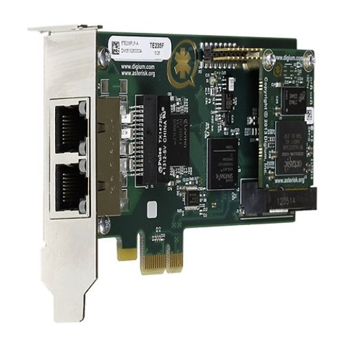 DIGIUM, INC. 1TE235F / 1TE235F - Two (2) Span Digital T1/E1/J1/PRI PCI ...