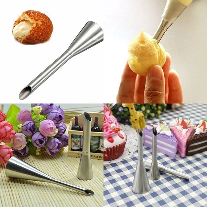 BleuMoo Long Piping Icing Nozzles Tip Pastry Bag Cake Cupcake ...