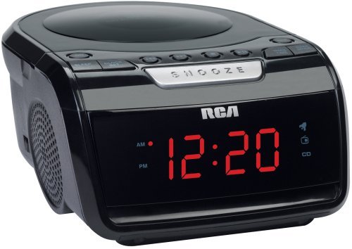 RCA RP5605R AM/FM CD Clock Radio with Large LED Display (Discontinued ...