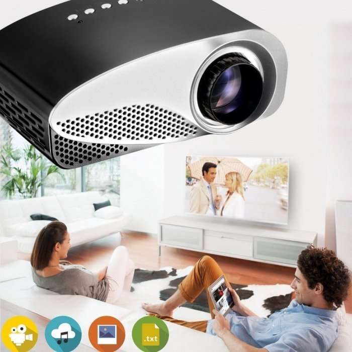OEM K2 LED LCD (QVGA) Mini Video Projector - International Version ...