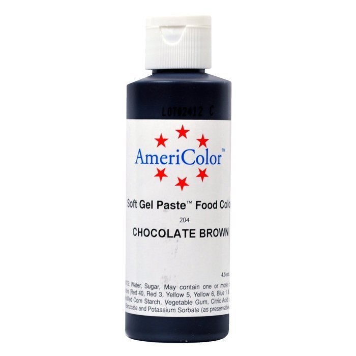 Americolor 4.5 Oz Chocolate Brown Soft Gel Paste free image download
