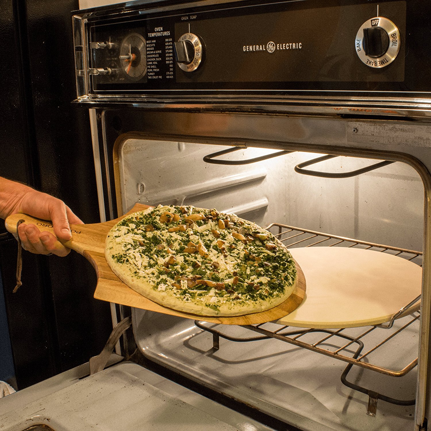 POMODORO Complete Baking Oven and BBQ Pizza Cordierite Stone Cooking ...