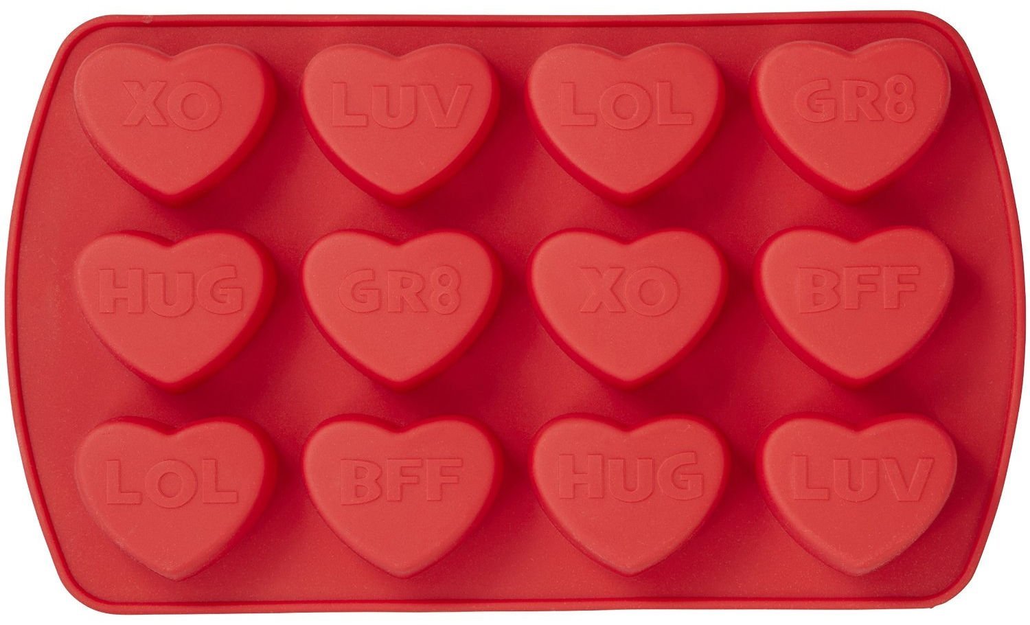 Wilton 12 Cavity Words Can Express Heart Silicone Mold N2 free image ...
