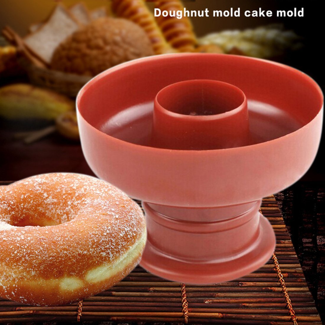 Plastic DIY Donut Maker Cutter Mold Fondant Cake Bread Desserts Bakery Mould Baking Tools ...