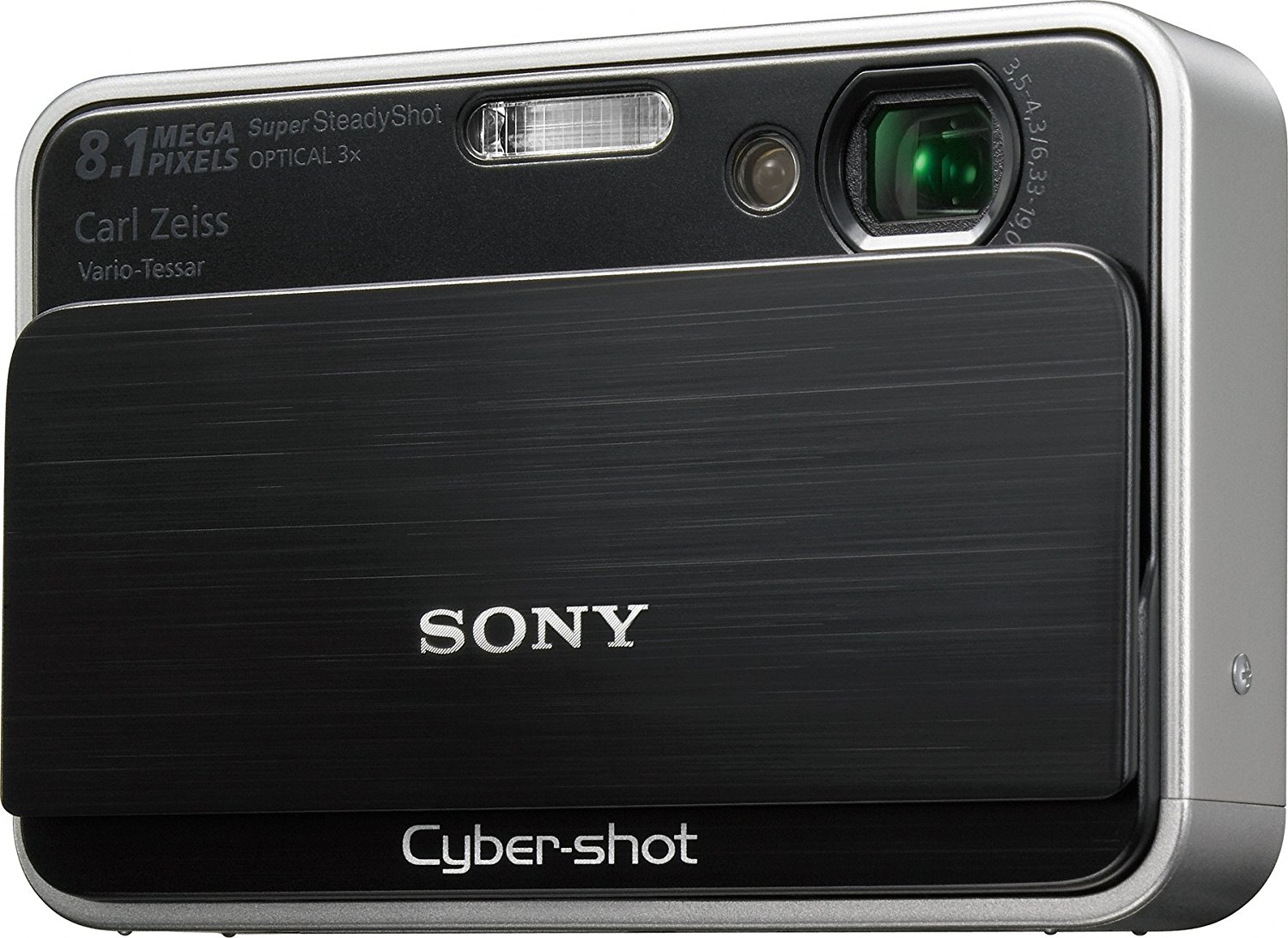 Sony Cybershot DSC-T2 8MP Digital Camera with 3x Optical Zoom (Black ...