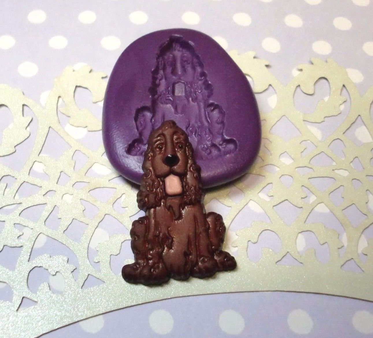 Silicone Mold Miniature Pet Puppies Dogs - Poodle Maltese Spaniel ...