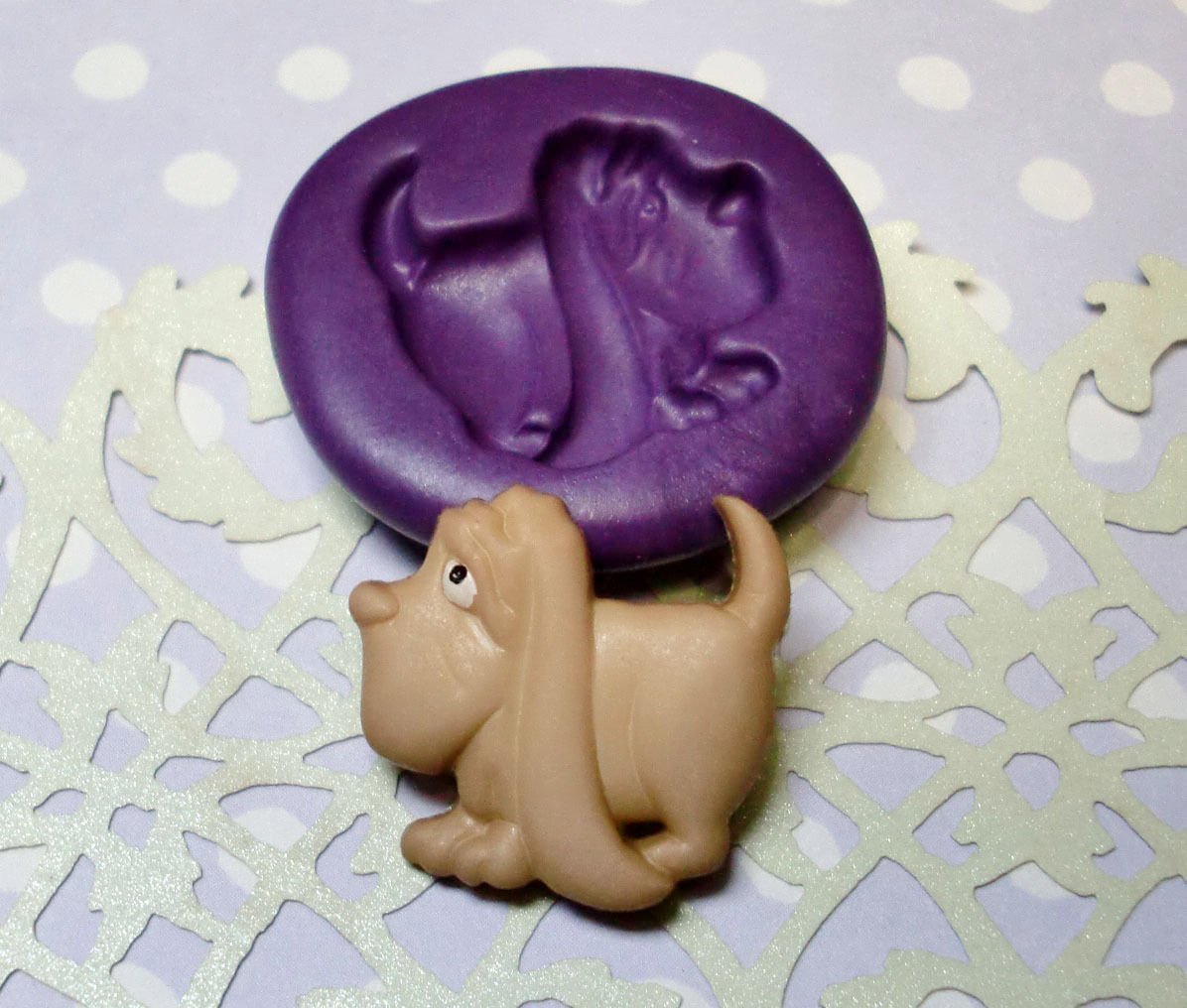 Silicone Mold Miniature Pet Puppies Dogs - Poodle Maltese Spaniel ...