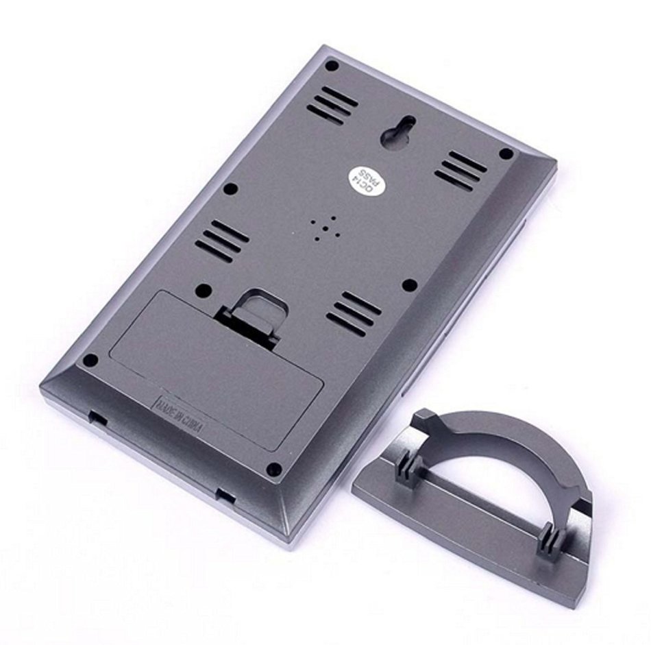 LCD Digital Indoor Weather Thermometer Clocks Humidity Meter Hygrometer ...