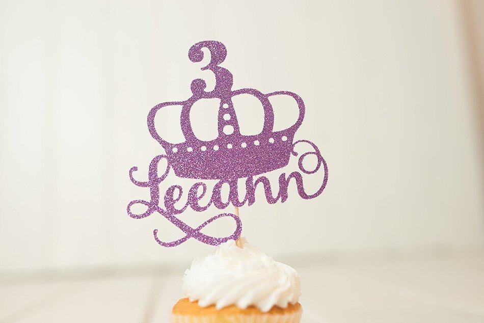 Princess Crown Birthday Cake Topper - Personalized N2 free image download