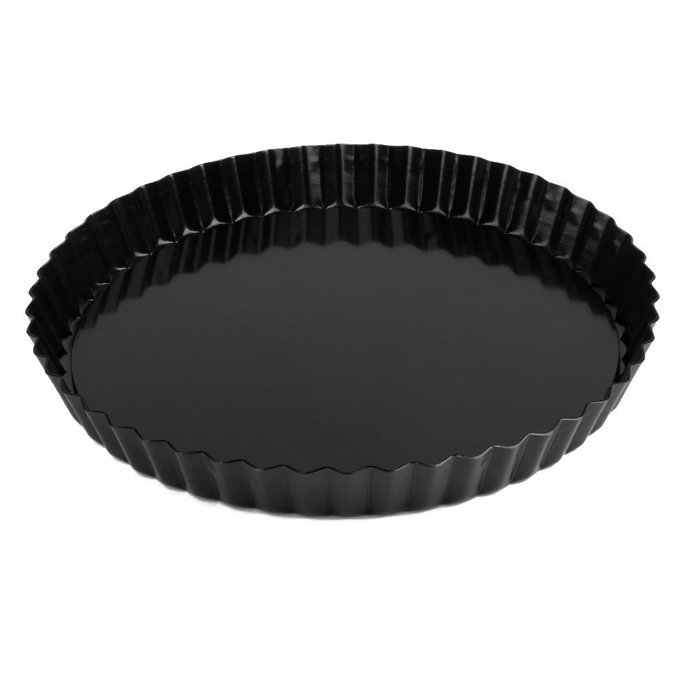 Round Tart Pie Tin Removable Bottom Pan Mould Black (10 IN) N9 free ...