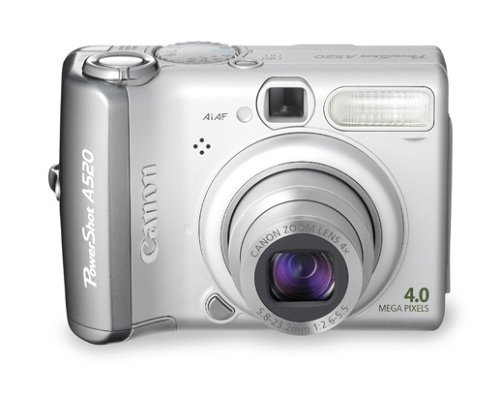 Canon Powershot A520 4MP Digital Camera with 4x Optical Zoom (OLD MODEL ...