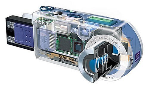 Sony Cyber-shot DSC-P1 3.3 MP 3x Optical Zoom Digital camera (Metallic ...