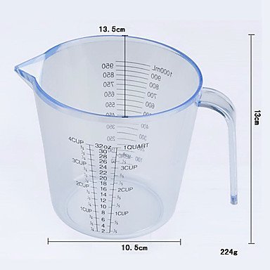 Sher 1L Measuring Cups & Spoons,Transparent Plastic N3 free image download
