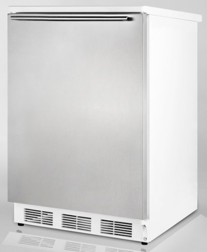 Summit FF6LBIx 24" Built-in Compact Refrigerator with Adjustable Wire ...