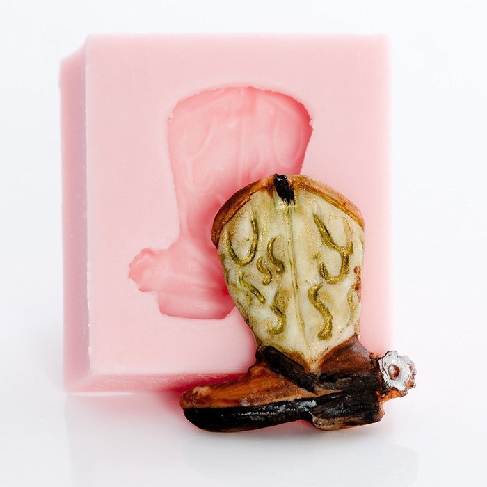 Cowboy Boot Silicone Mold Make Your Own Western Chocolate, Fondant ...