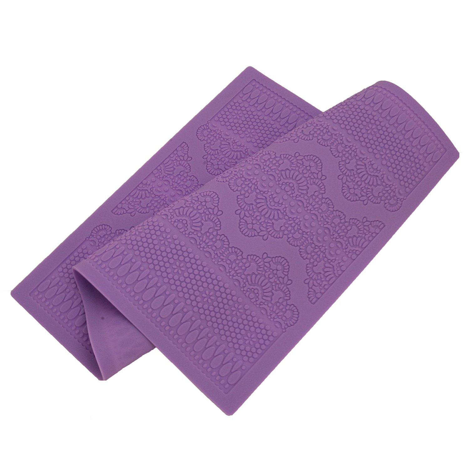 Xgunion Flower Pattern Silicone Mat Fondant Cake Lace Embossed Cake ...