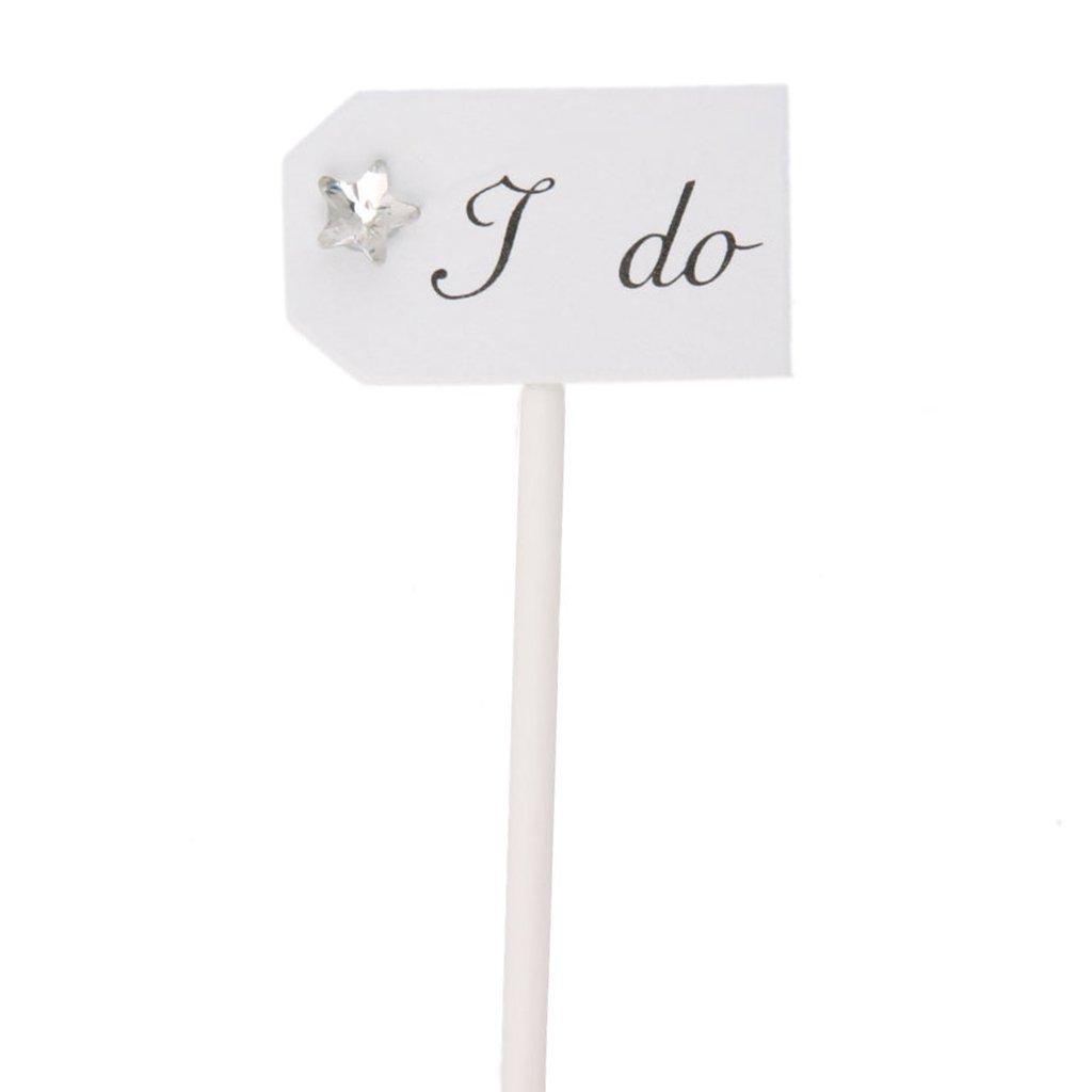 Paper Star I do Cake Topper Cupcake Pick Wedding Party Decor Pack of 10 ...