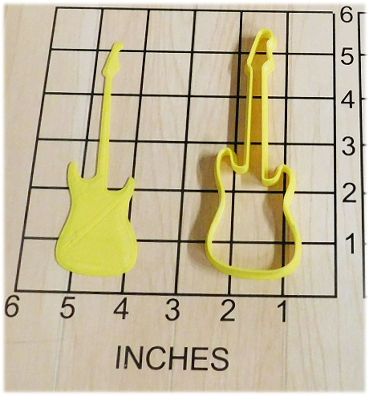 Fender Stratocaster Guitar Shaped Fondant Cookie Cutter and Stamp #1040 ...