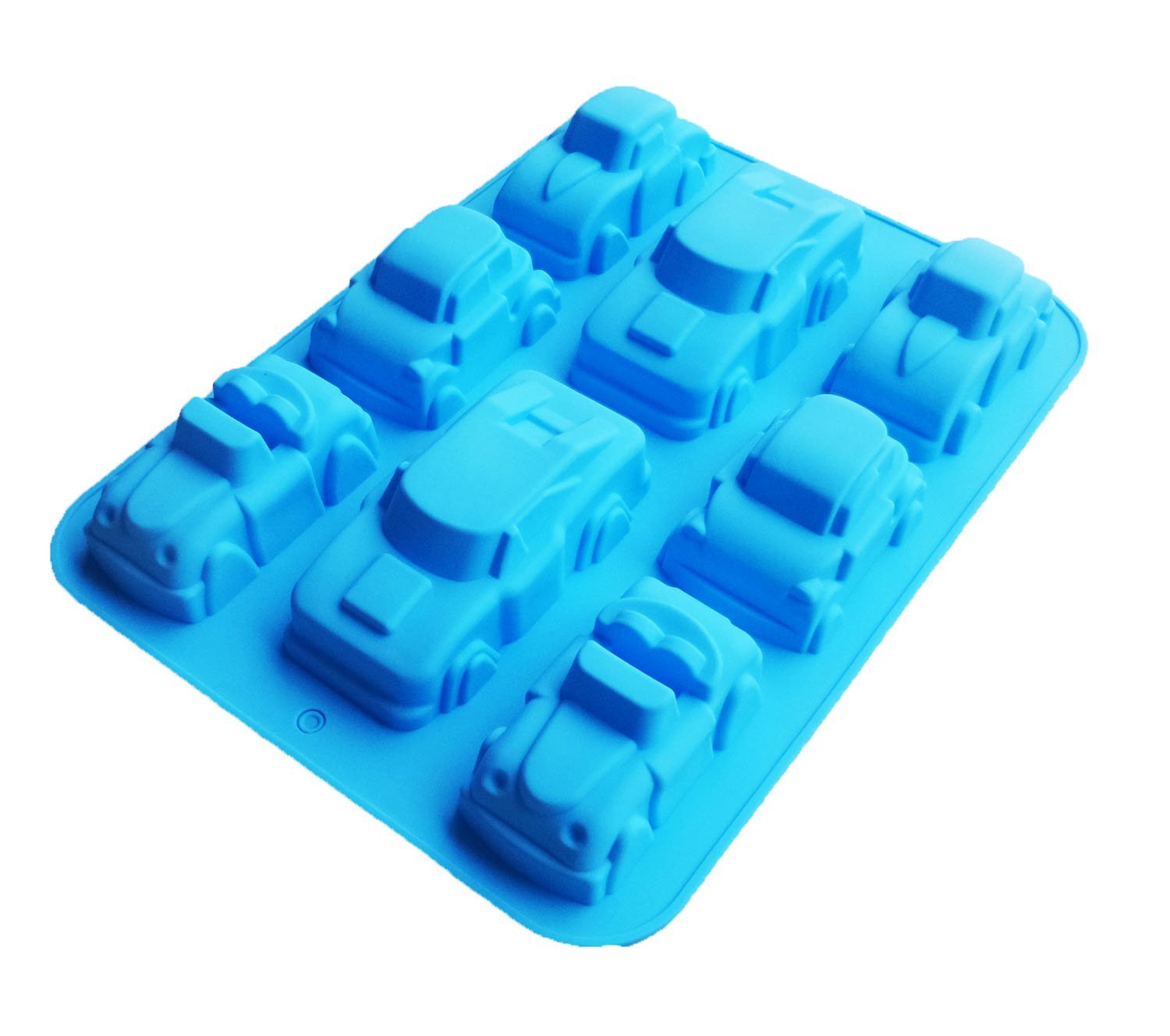 Yunko 8 Cavity CAR Shape Silicone Birthday Holiday Cake Pan Cake Mould ...