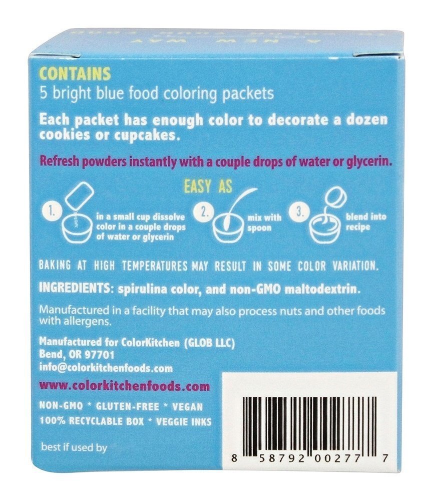 ColorKitchen Food Color Packets - 5 count "Vibrant Color From Nature ...
