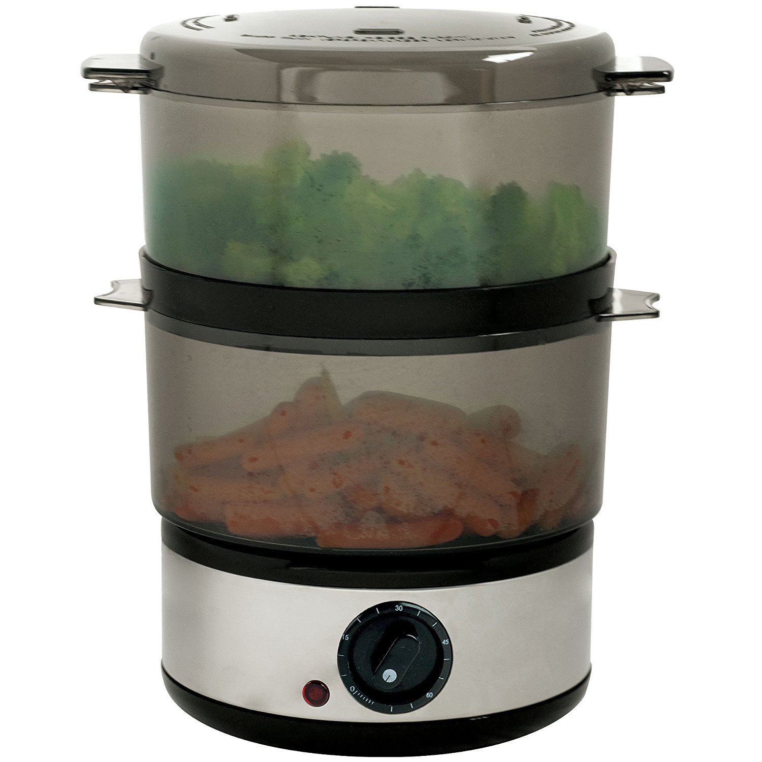 Chef Buddy Food Steamer includes Timer and two containers N2 free image ...