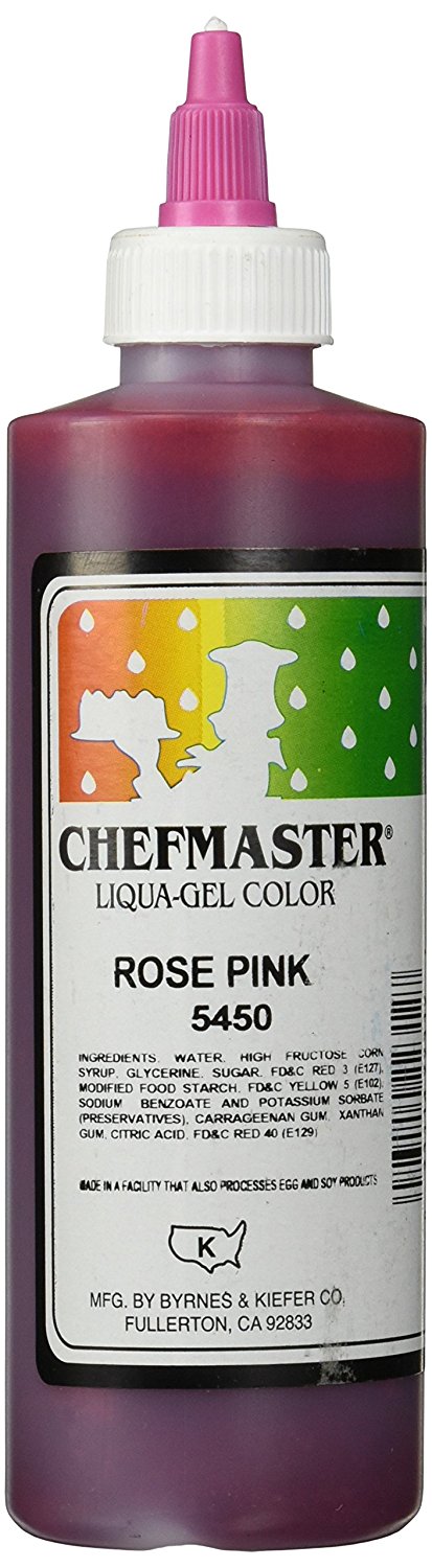 Chefmaster Liqua-Gel Food Color, 10.5-Ounce, Rose Pink N2 free image ...